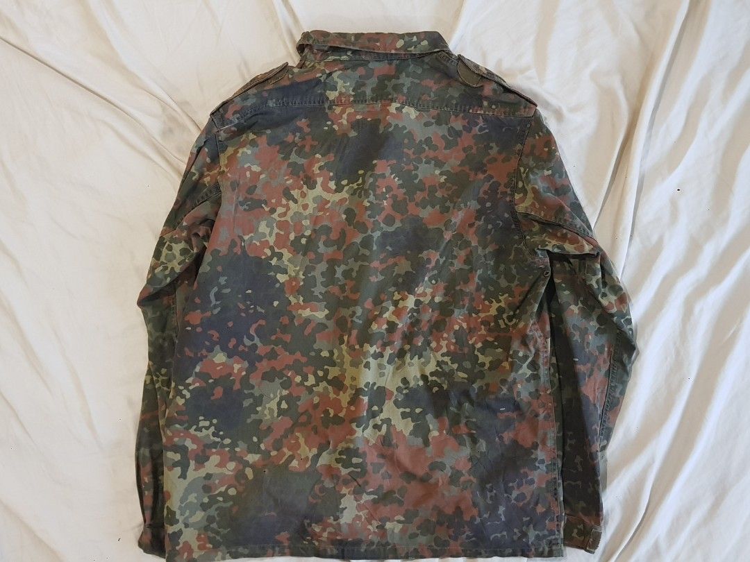 German Army Flecktarn Camouflage Coat, Men's Fashion, Coats, Jackets ...