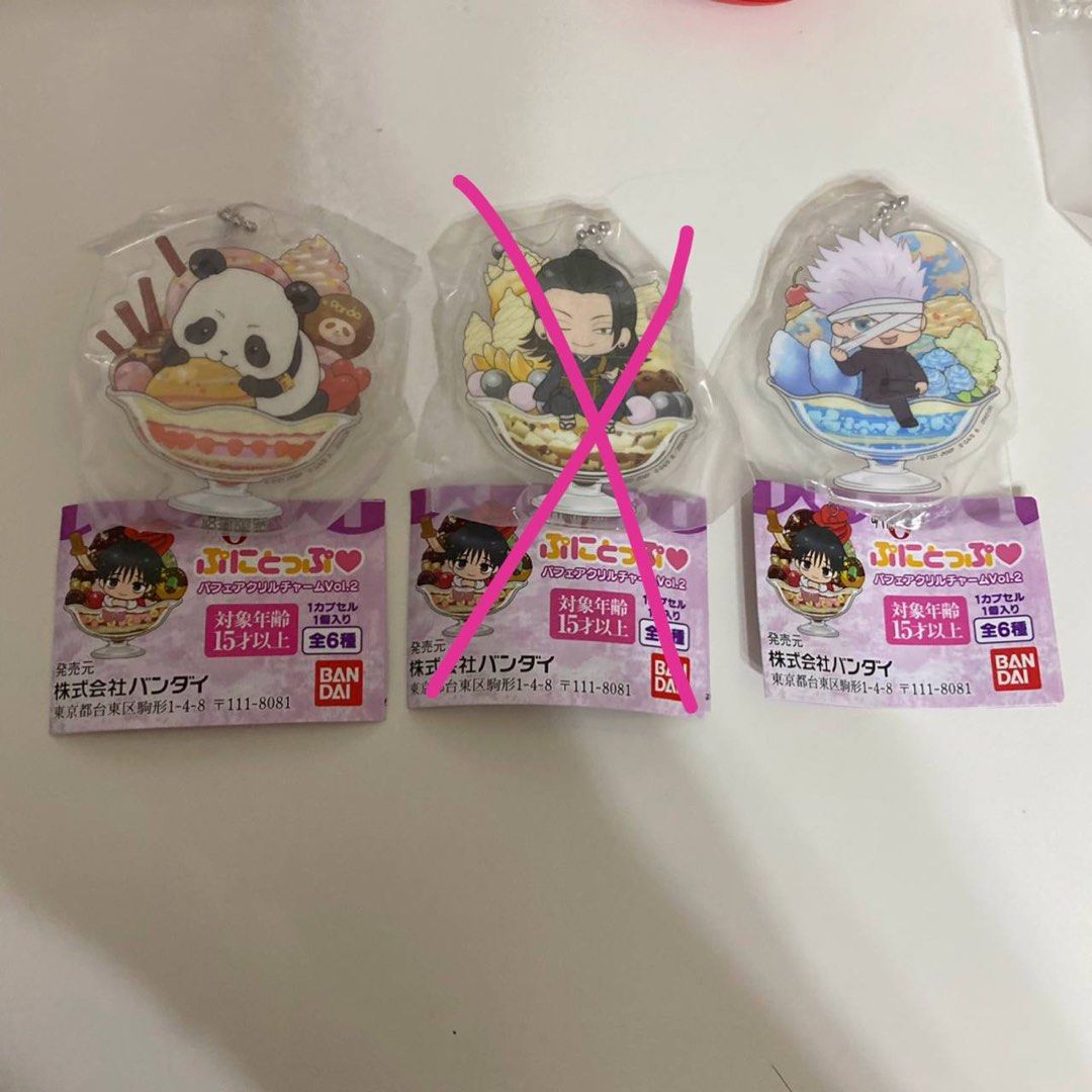 gojo and panda parfait acrylic charms (jujutsu kaisen jjk), Hobbies ...