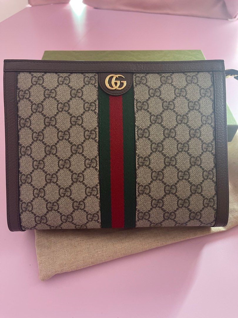 Gucci pouch, Luxury, Bags & Wallets on Carousell