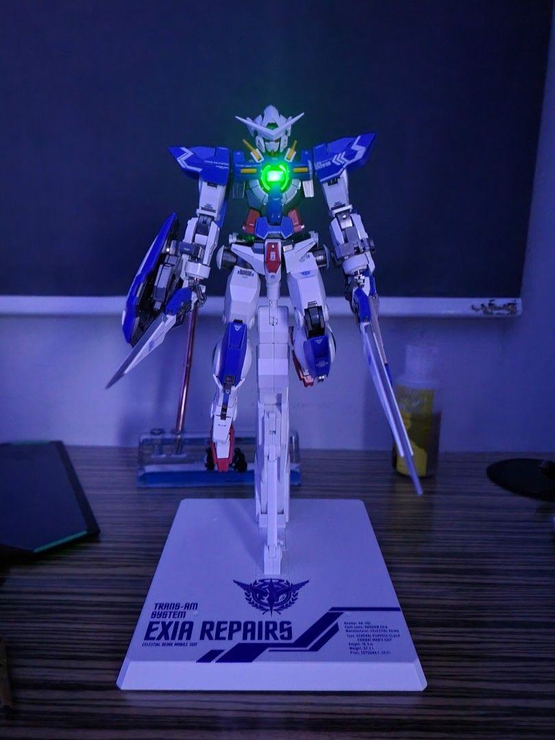 Gundam Exia repair custom paint + wings of light, Hobbies & Toys, Toys ...