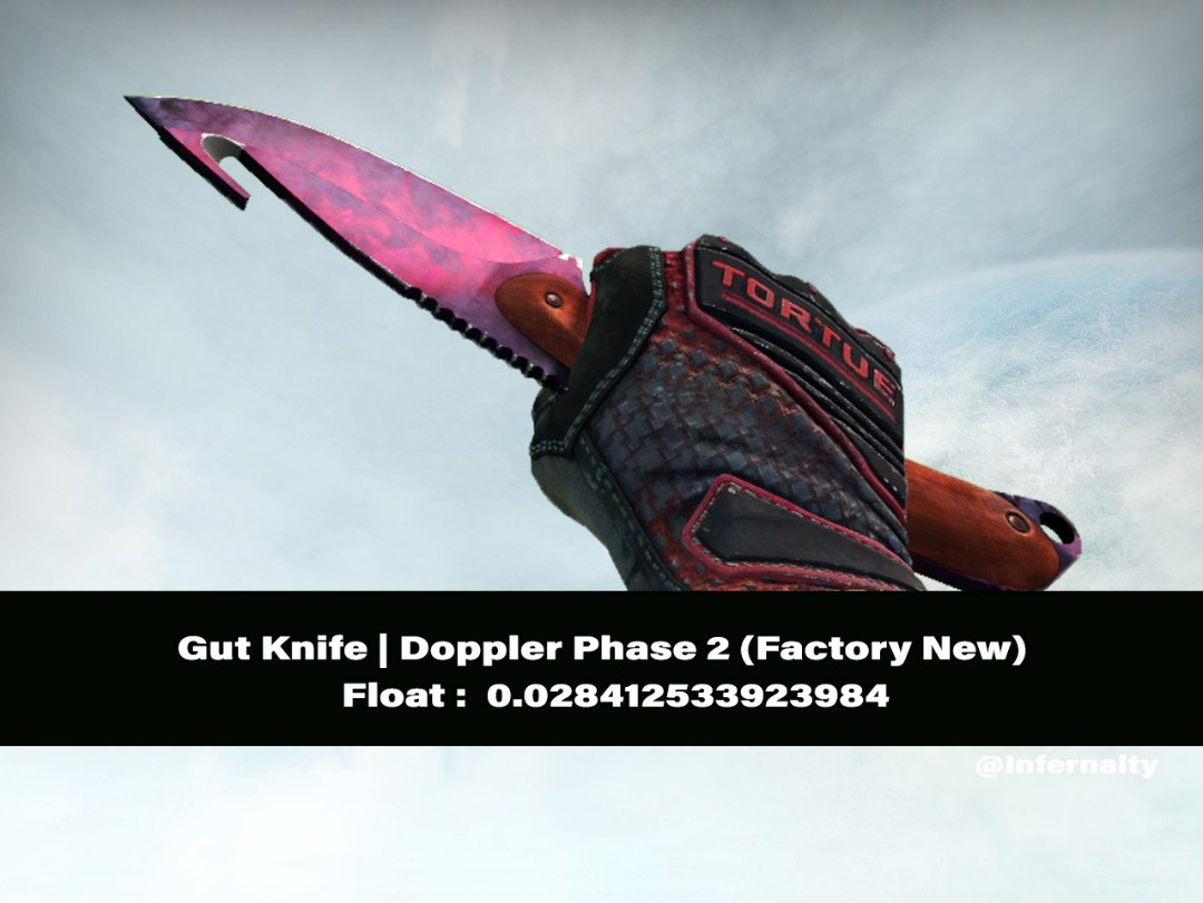 Gut Knife Doppler Phase 2 FN CSGO SKINS KNIVES, Video Gaming, Gaming ...