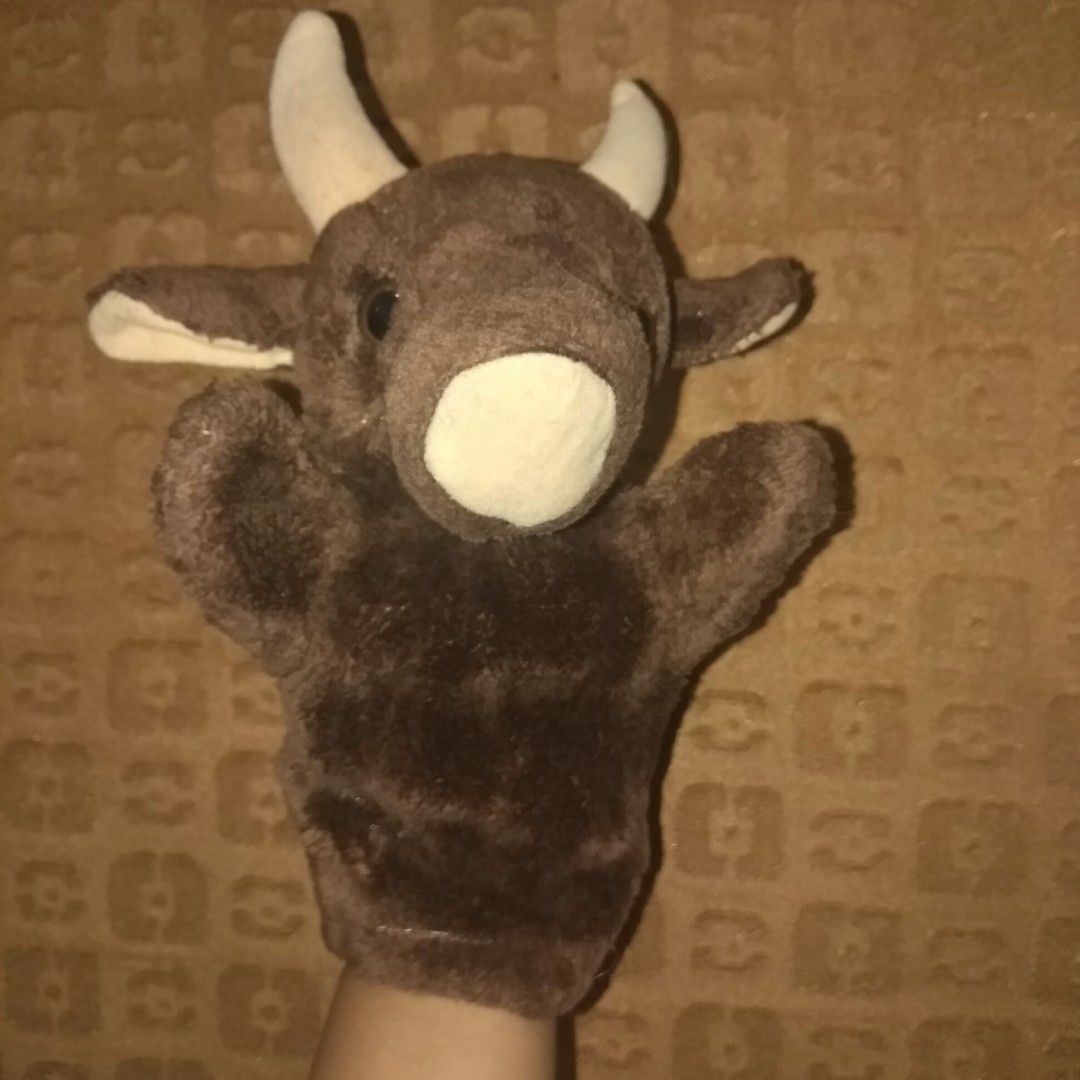 HAND PUPPET OX DEER BULL, Hobbies & Toys, Toys & Games on Carousell