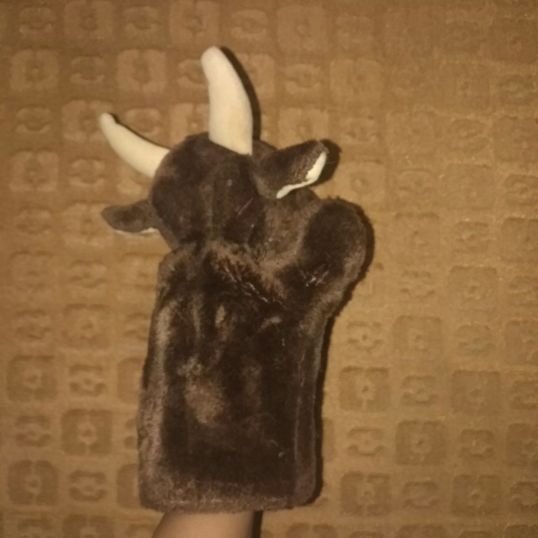 HAND PUPPET OX DEER BULL, Hobbies & Toys, Toys & Games on Carousell