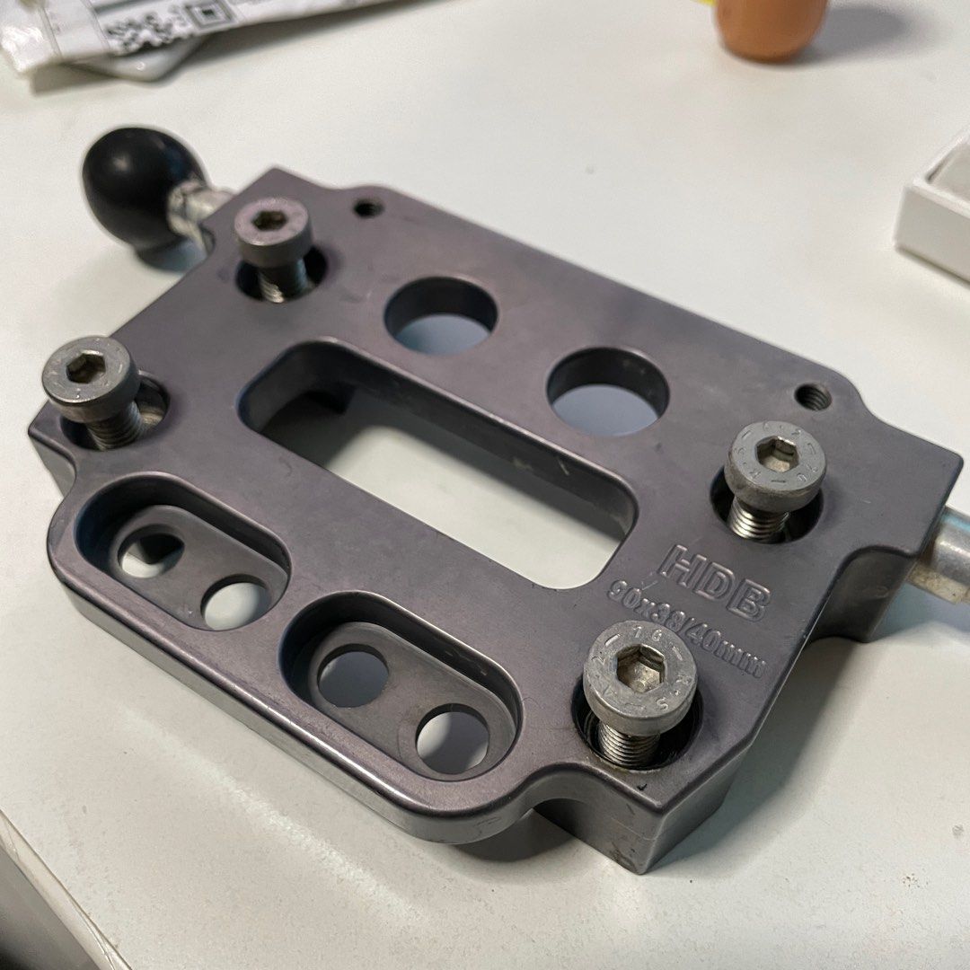 Highway Dirt Bike HDB Top Clamp Ram Ball Mount, Motorcycles, Motorcycle ...