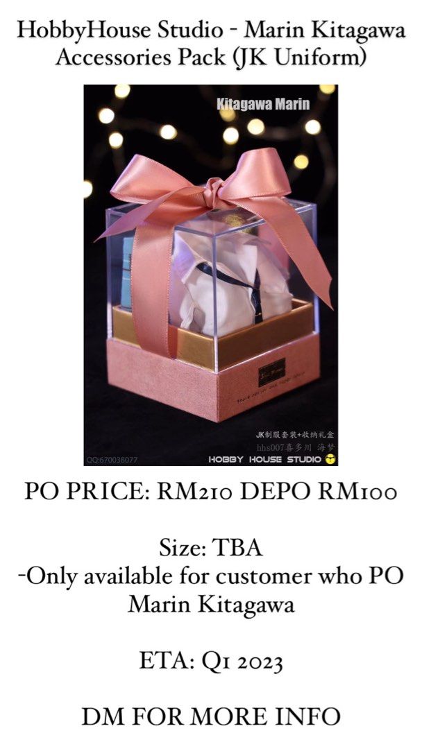 HobbyHouse Studio - Marin Kitagawa Accessories Pack (JK Uniform ...