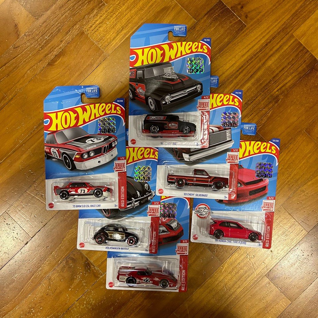 Hot Wheels 2022 FS Zamac & Red Edition Selection, Hobbies & Toys, Toys ...