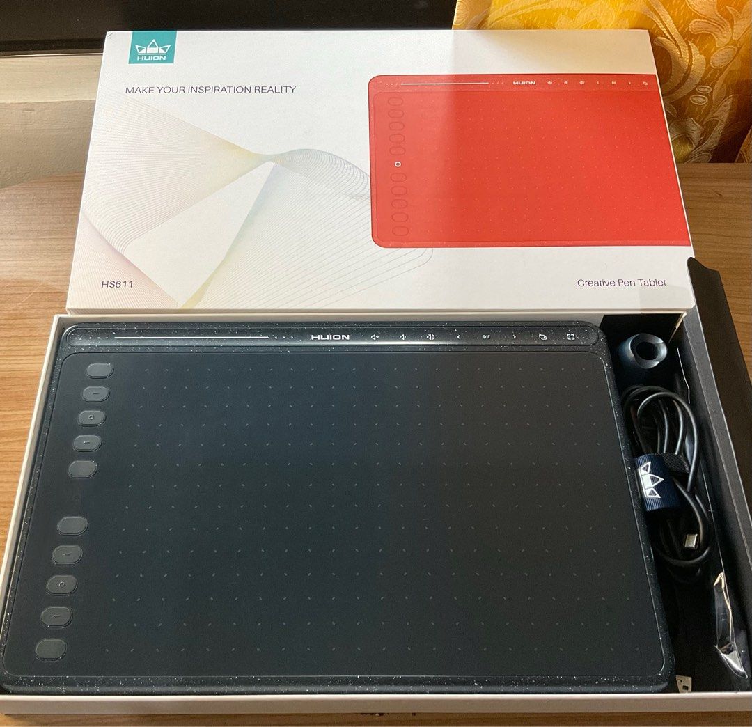 Huion Hs611 Graphics Drawing Tablet, Computers & Tech, Parts ...
