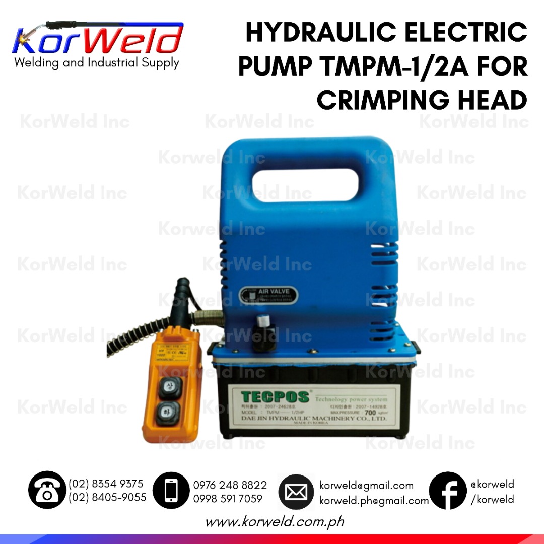 Hydraulic Electric Pump TMPM-1/2A for Crimping Head, Commercial & Industrial, Construction Tools ...