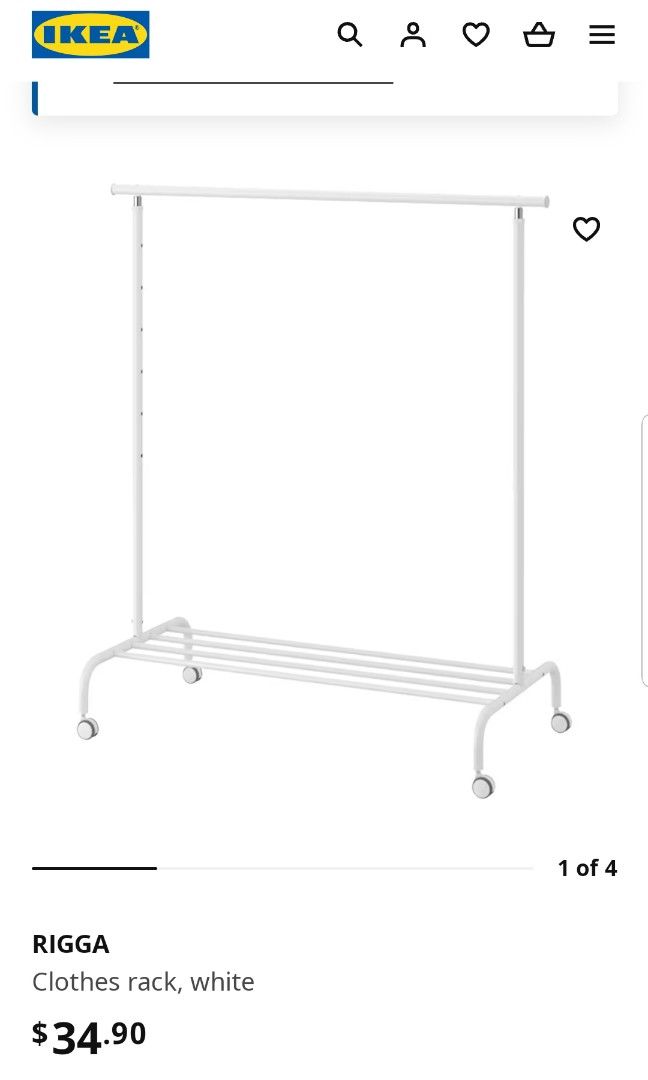 Ikea Clothing Rack, Furniture & Home Living, Furniture, Shelves ...