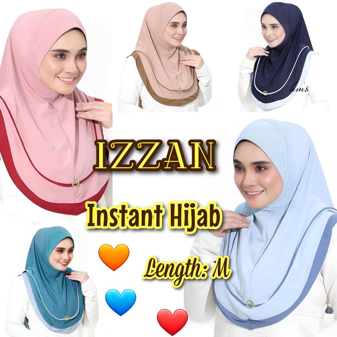 IZZAN Instant Hijab, Women's Fashion, Muslimah Fashion, Hijabs on Carousell