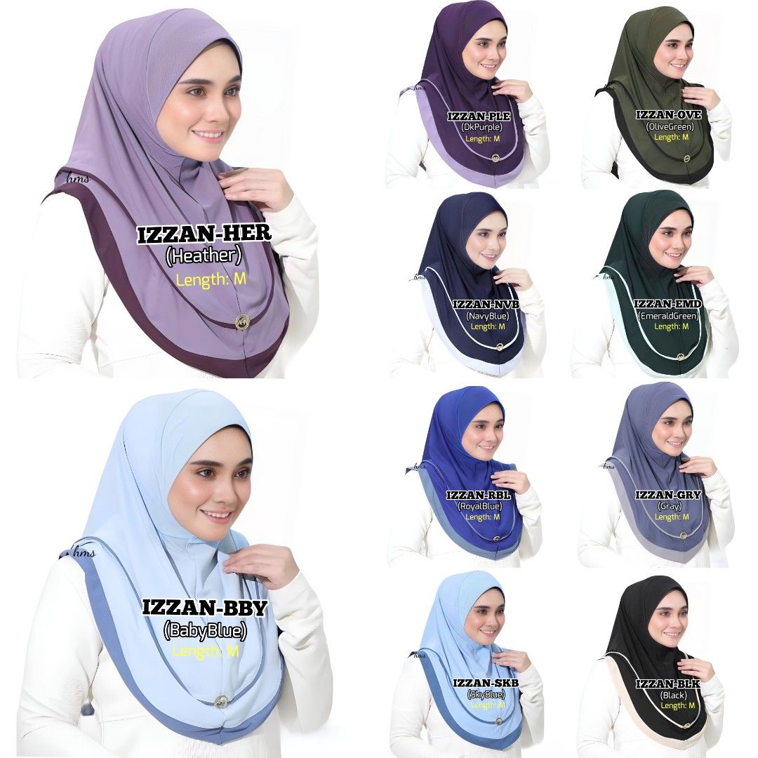 IZZAN Instant Hijab, Women's Fashion, Muslimah Fashion, Hijabs on Carousell