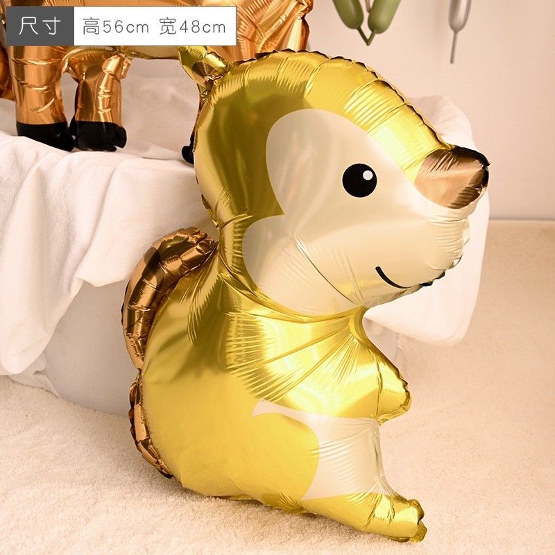 Jungle forest themed birthday party aluminum foil animal balloon deer ...