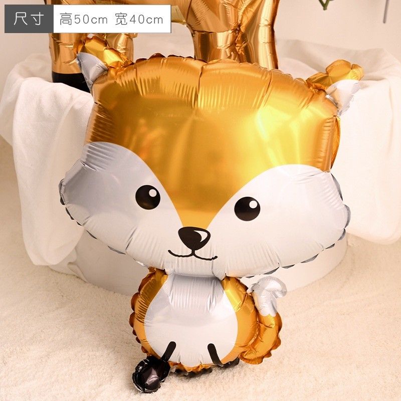 Jungle forest themed birthday party aluminum foil animal balloon deer ...