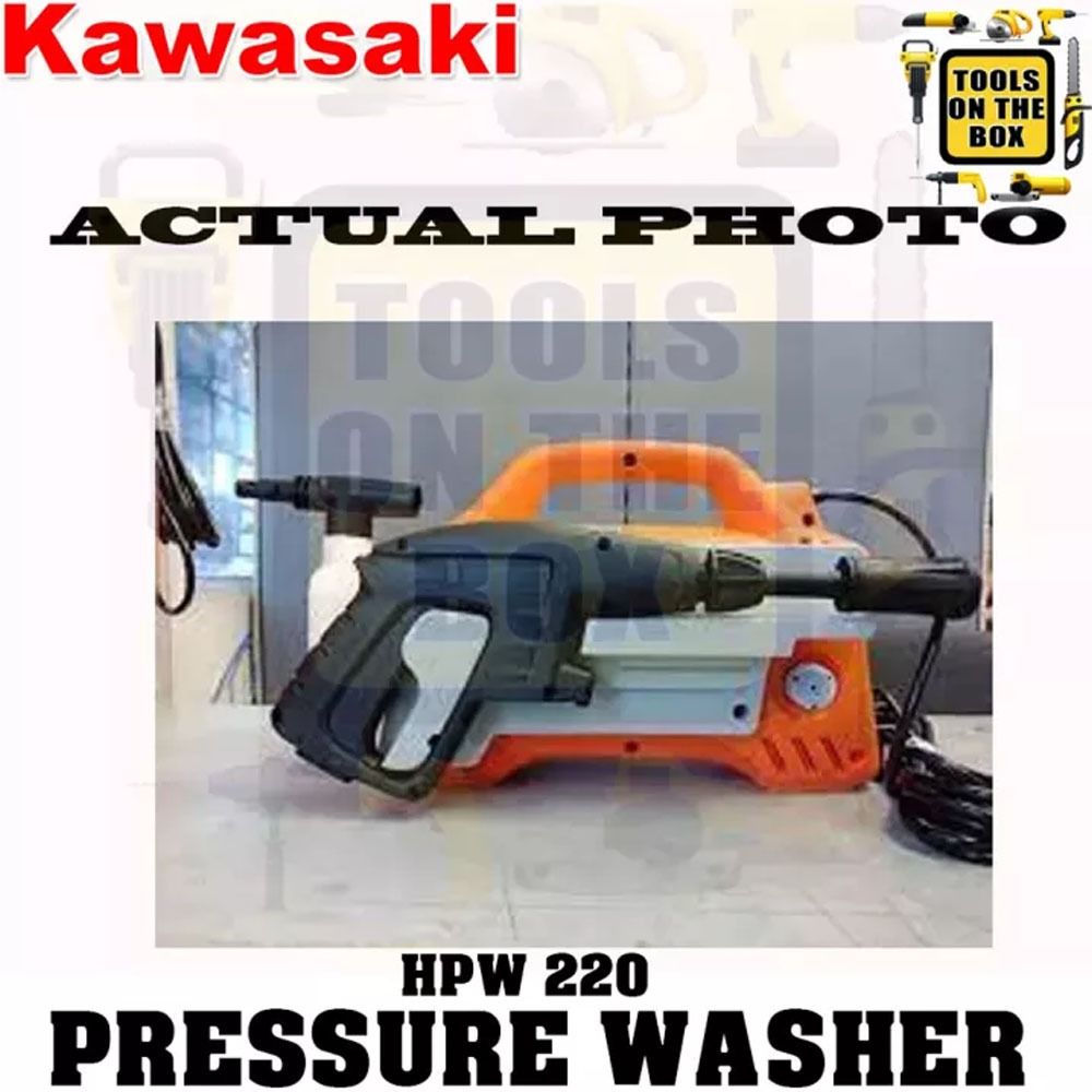 KAWASAKI Portable Pressure Washer Water Spray HPW 220 with Free ...