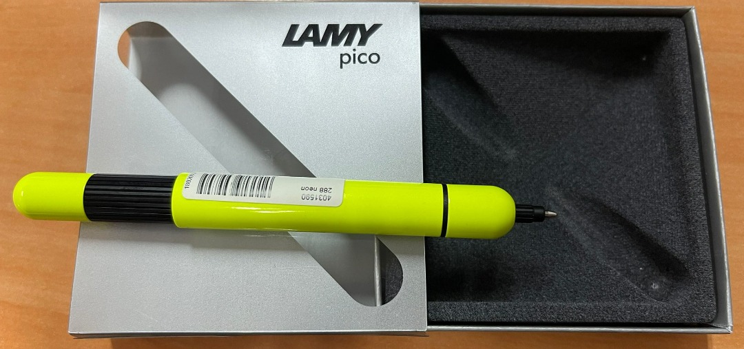 Lamy Pico NEON Lime Ballpoint Pen Limited Edition, Hobbies & Toys ...