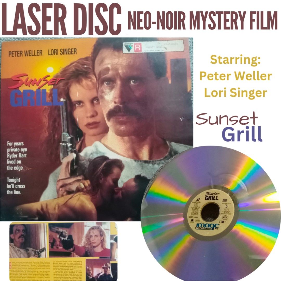 LaserDisc Movie : Sunset Grill Vintage Old Preloved / 30cm or 12 inches ...