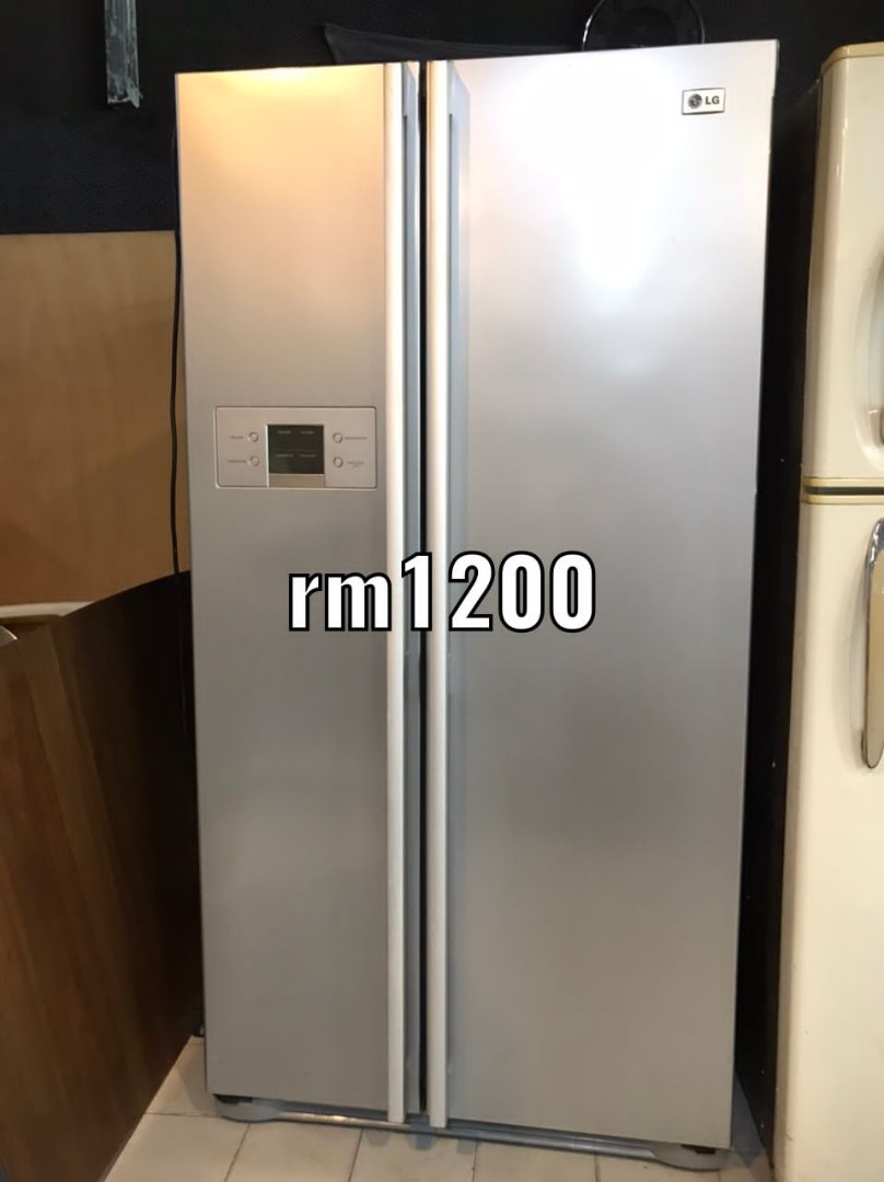LG refrigerator side by side, Furniture & Home Living, Bathroom ...