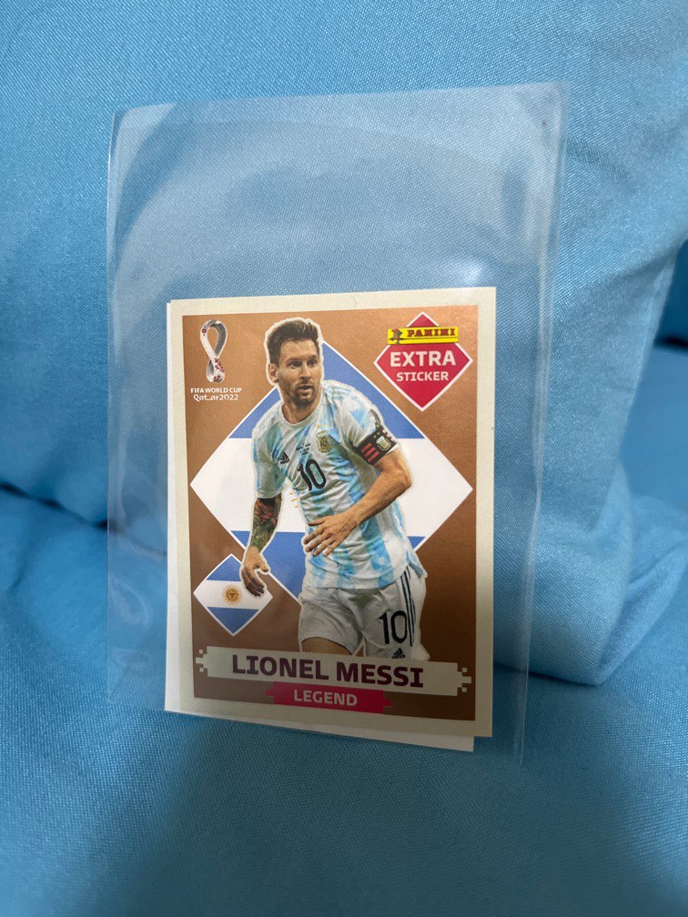 LIONEL MESSI LEGEND BRONZE EXTRA STICKER FIFA WORLD CUP 2022 PANINI ...