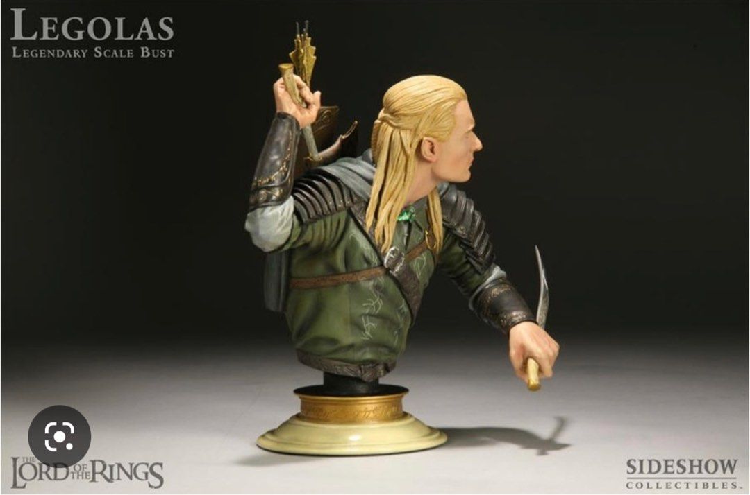 LOTR Sideshow Legolas 1:3 Legendary Scale Bust, Hobbies & Toys ...