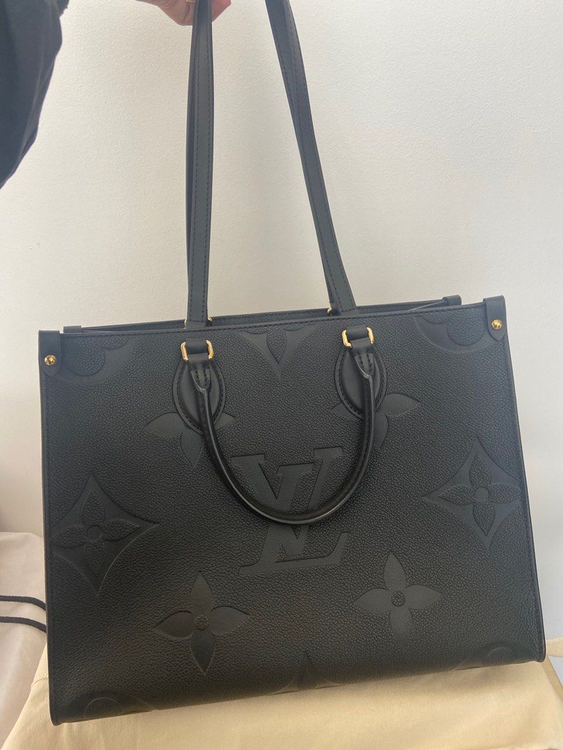 Louis Vuitton OTG MM Black Monogram Empreinte Leather Bag, Luxury, Bags ...