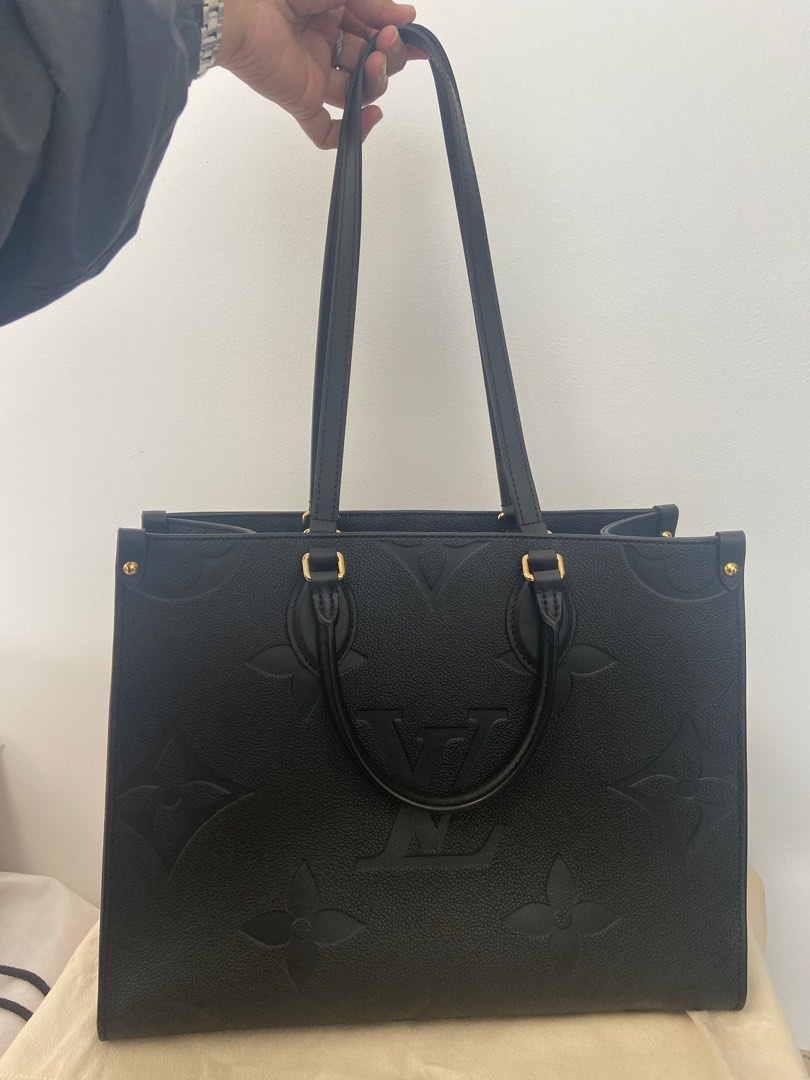 Louis Vuitton OTG MM Black Monogram Empreinte Leather Bag, Luxury, Bags ...