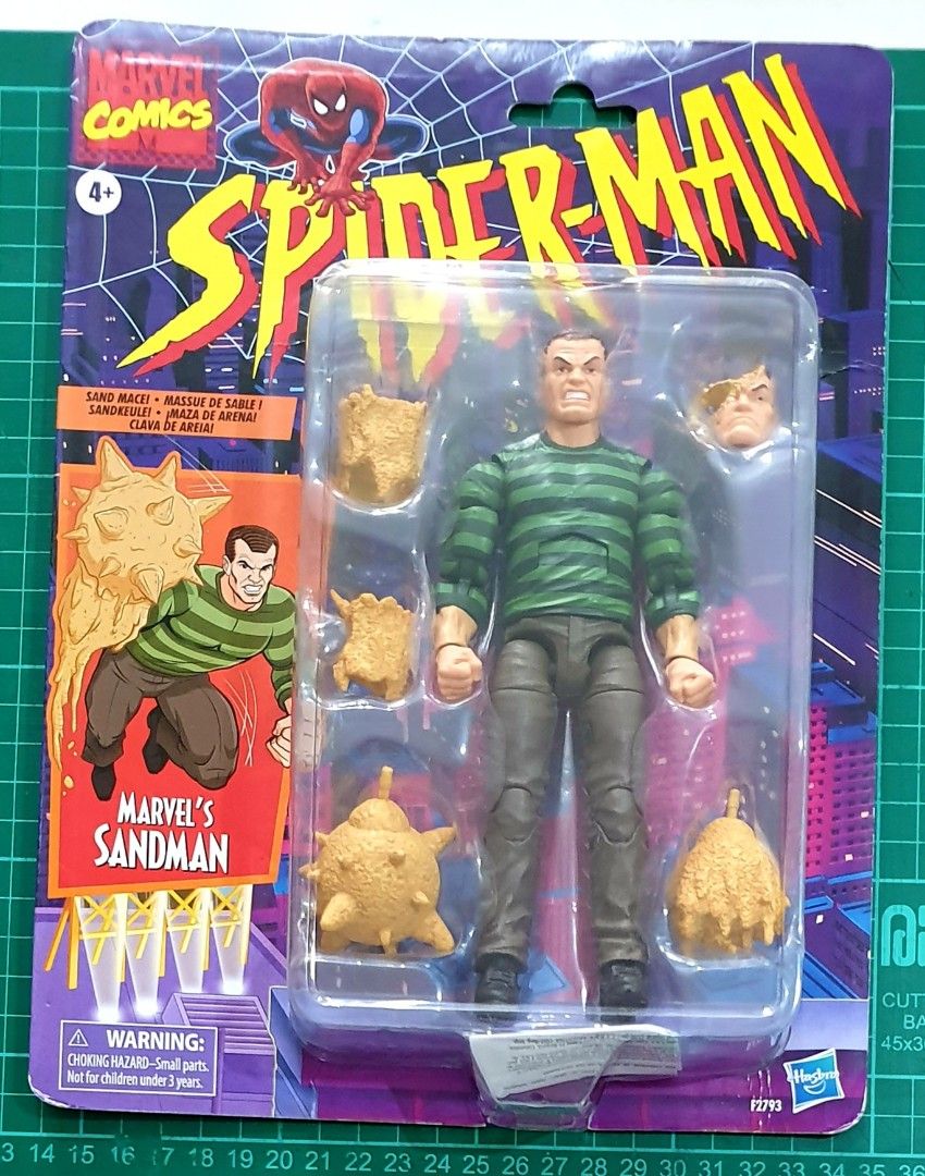 Marvel Legends Sandman Retro, Spider-Man Villain, Hobbies & Toys, Toys ...