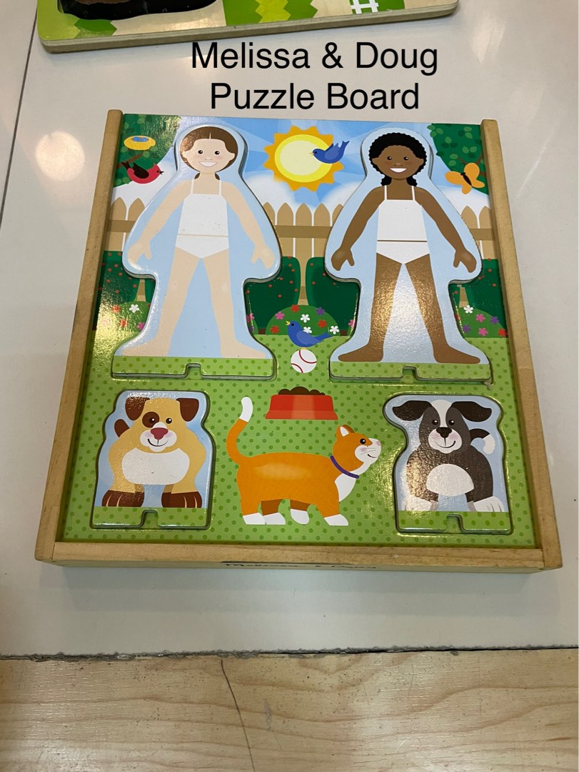 Melissa & Doug Puzzle Board, Hobbies & Toys, Toys & Games on Carousell