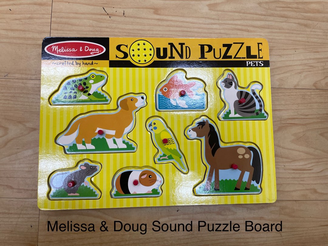 Melissa & Doug Sound Puzzle Board, Hobbies & Toys, Toys & Games on ...