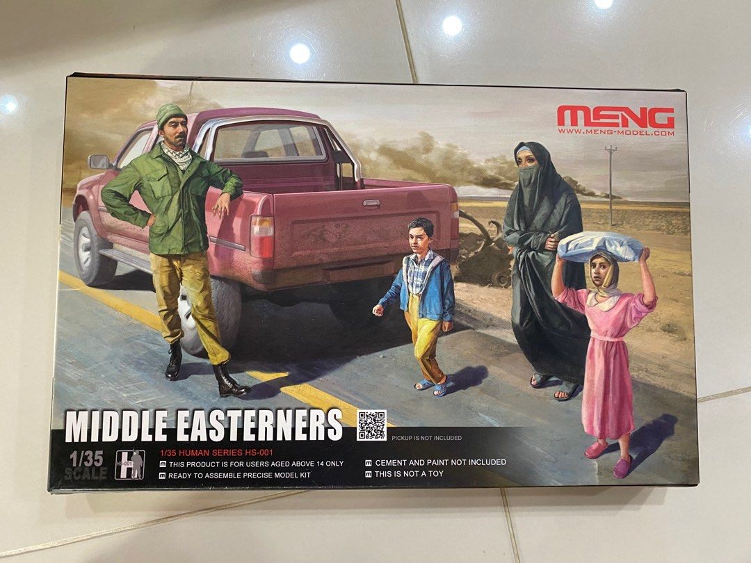 Meng Models 1/35 Scale Pickup Truck (Plastic Scale Model Kits), Hobbies ...