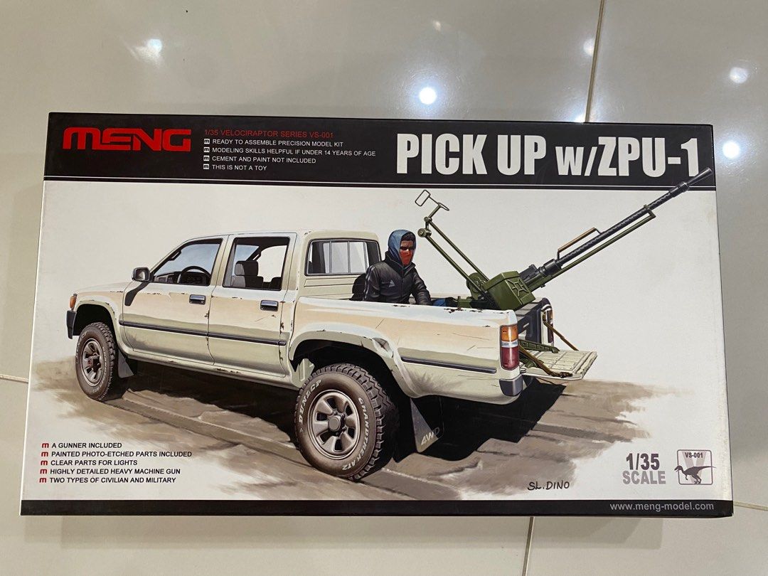 Meng Models 1/35 Scale Pickup Truck (Plastic Scale Model Kits), Hobbies ...