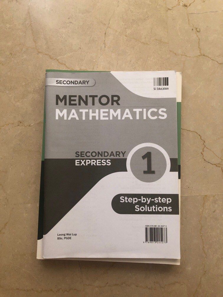 Mentor Mathematics Sec 1 Express Maths WITH SOLUTIONS, Hobbies & Toys ...