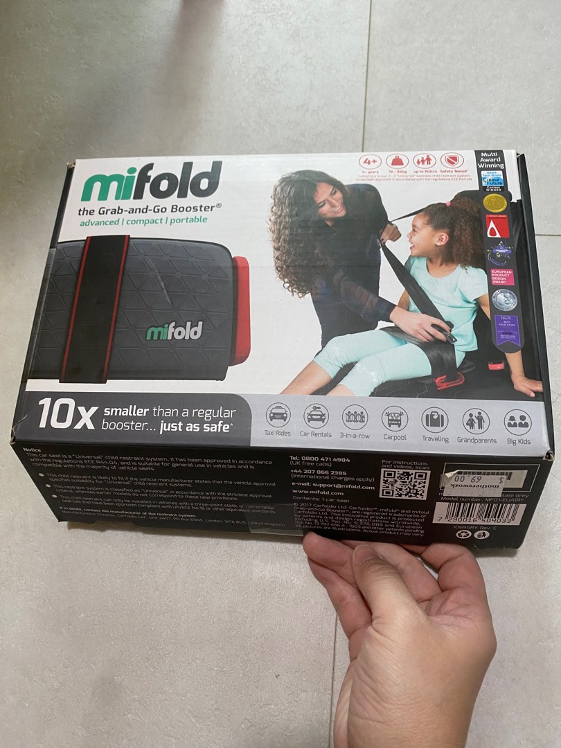 MiFold grab and go booster, Babies & Kids, Going Out, Car Seats on ...