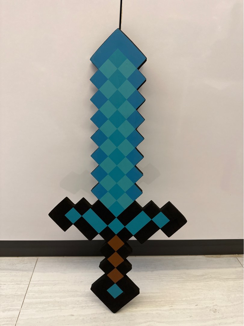 Minecraft Foam Diamond Sword Toy, Hobbies & Toys, Toys & Games on Carousell