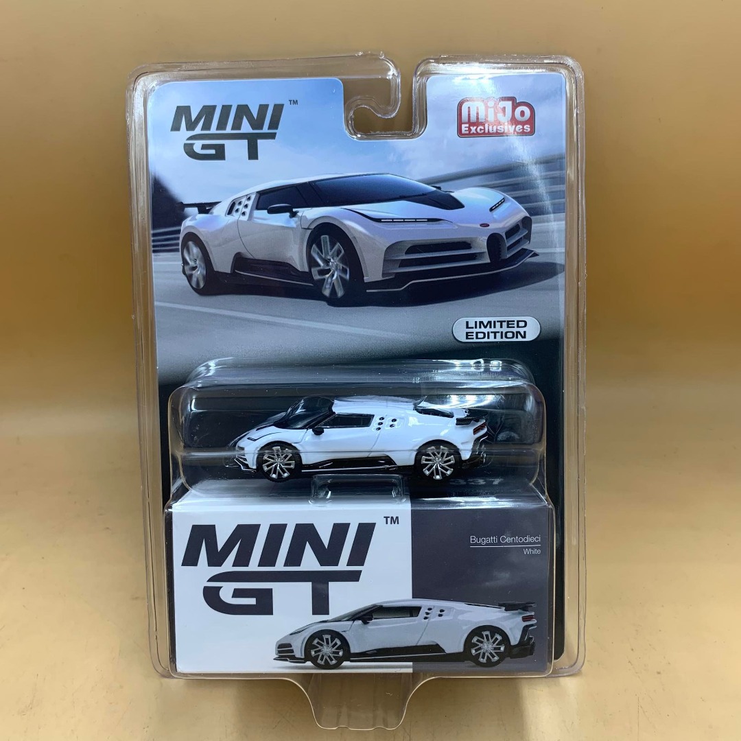Mini GT 1/64 Scale Bugatti Centodieci White Die-cast Car, Hobbies ...