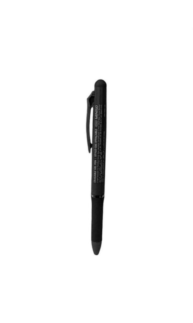 Miniso 0.7mm Erasable Gel Pen Black not Pilot Frixon, Hobbies & Toys ...