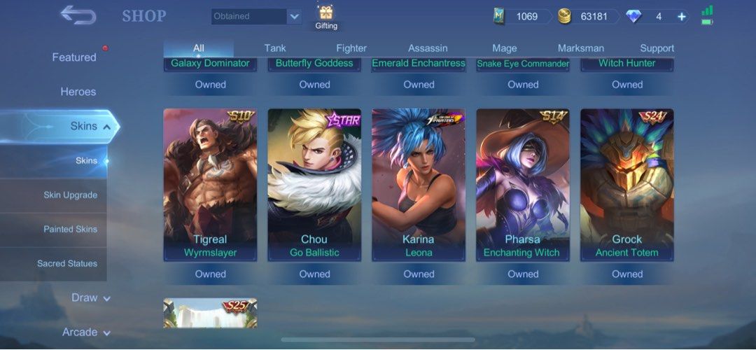 Mobile Legend Account (MLBB) Kof Gusion, Video Gaming, Video Games ...