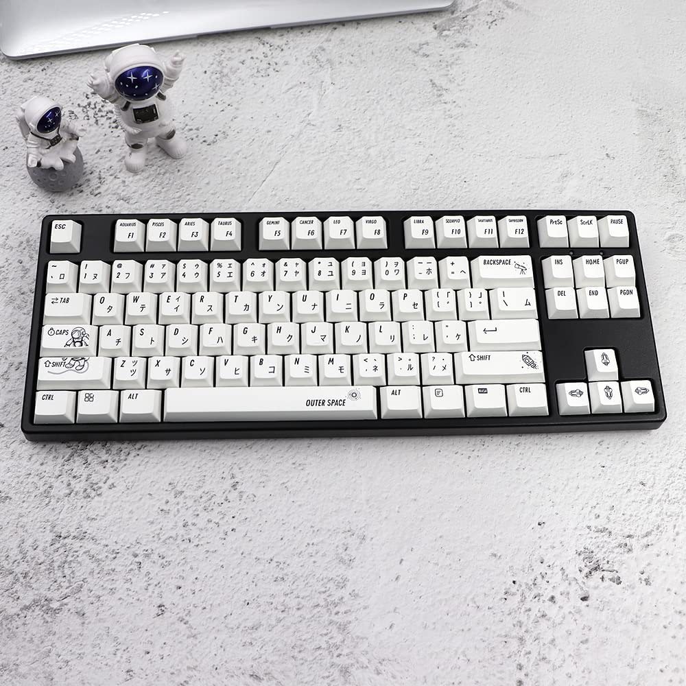MOLGRIA Space Keycaps 134 Set PBT Cherry Profile Keycaps with JP Font ...