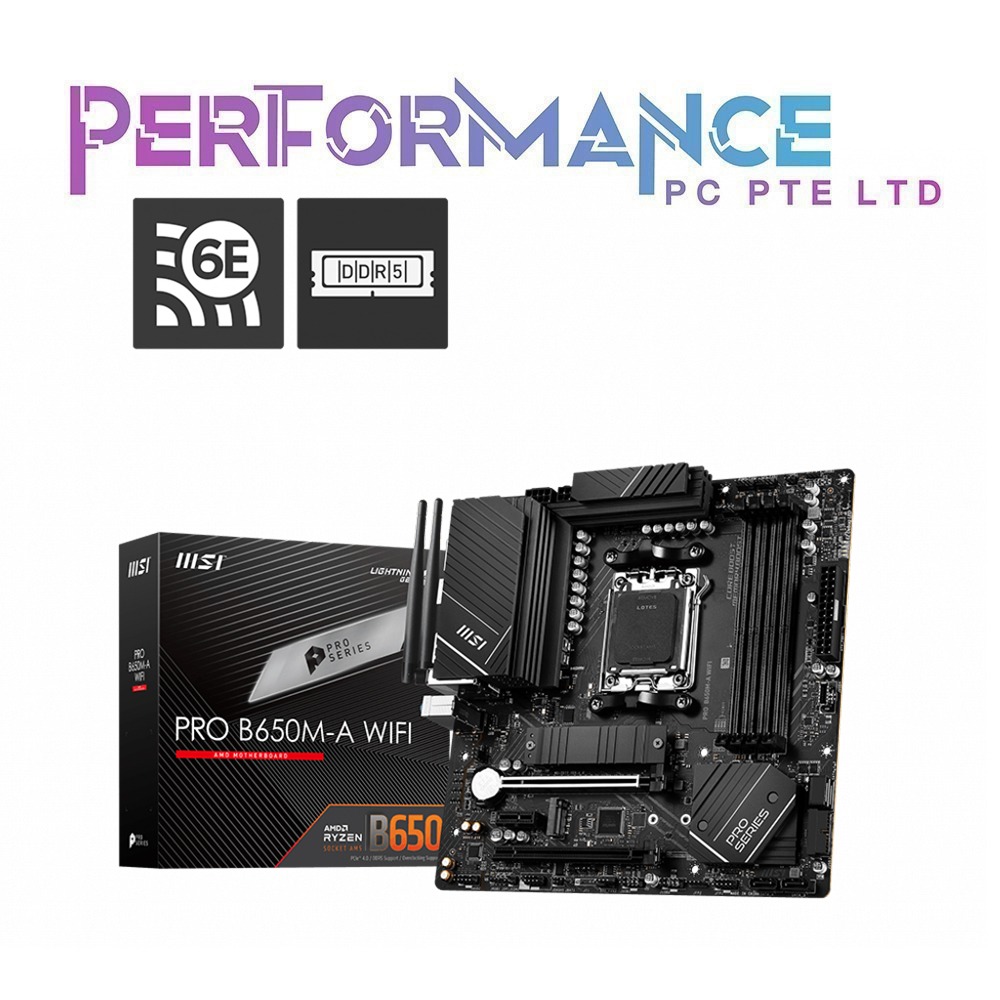 MSI PRO B650M-A B650M A WIFI Gaming Motherboard (3 YEARS WARRANTY BY ...