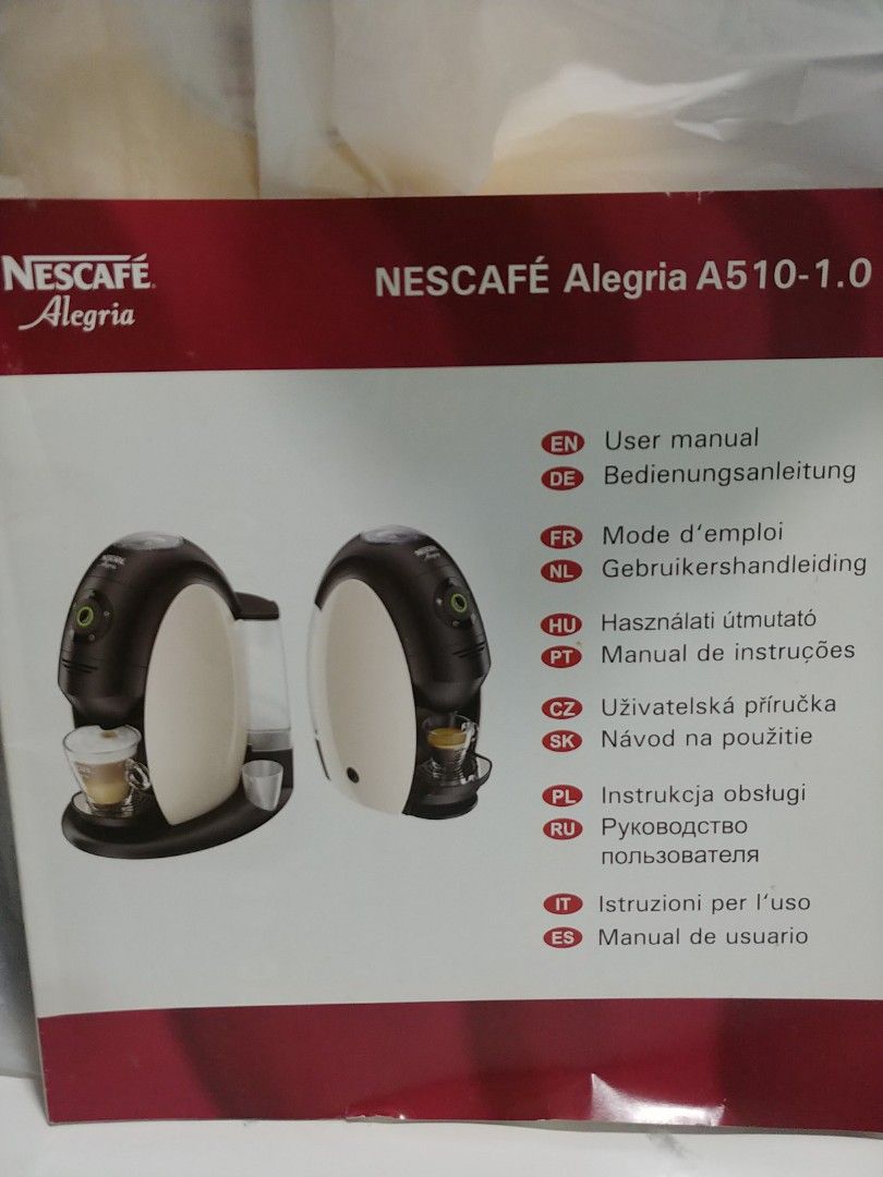 Nescafe Alegria A510, TV & Home Appliances, Kitchen Appliances, Coffee ...