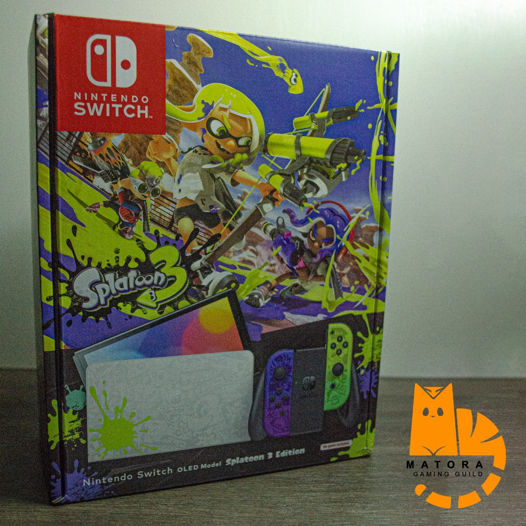 (NEW) Nintendo Switch Splatoon 3 OLED Special Edition Maxsoft, Video ...