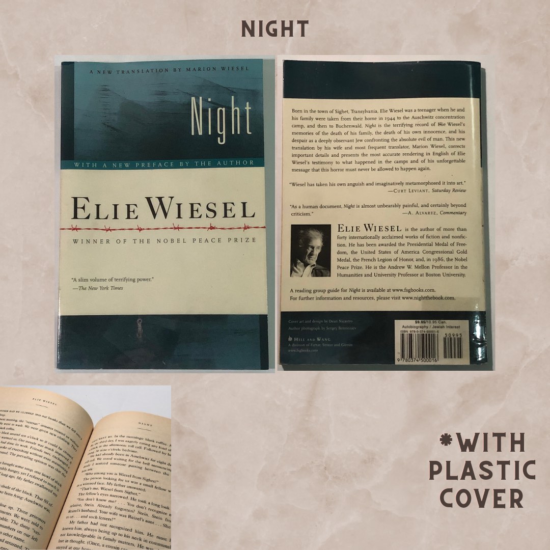 Night by Elie Wiesel book, Hobbies & Toys, Books & Magazines, Fiction ...
