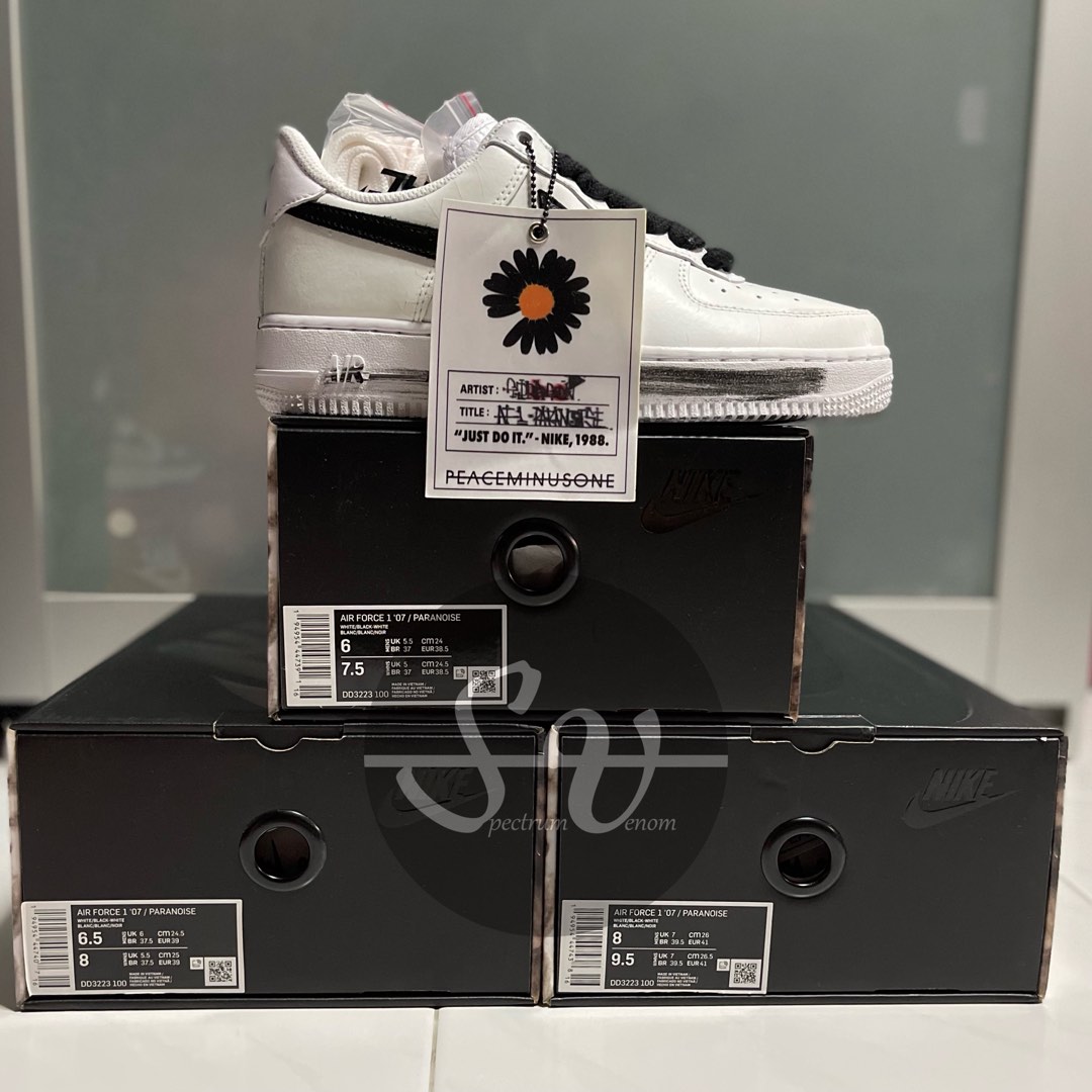 Nike Air Force 1 Low G Dragon Peaceminusone PMO Paranoise 2.0 [ US 6 / ...