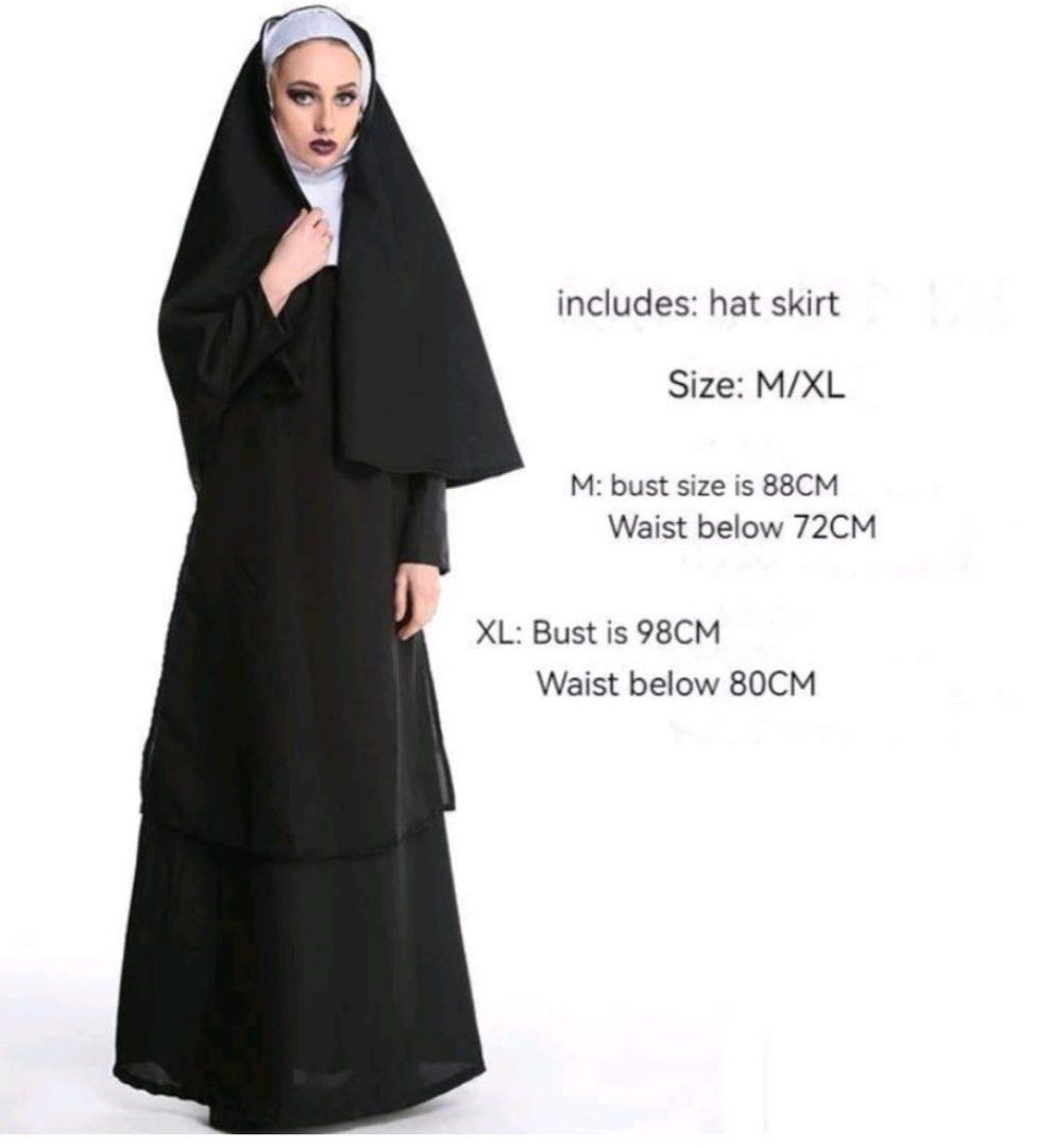 Nun costume, Women's Fashion, Dresses & Sets, Sets or Coordinates on ...