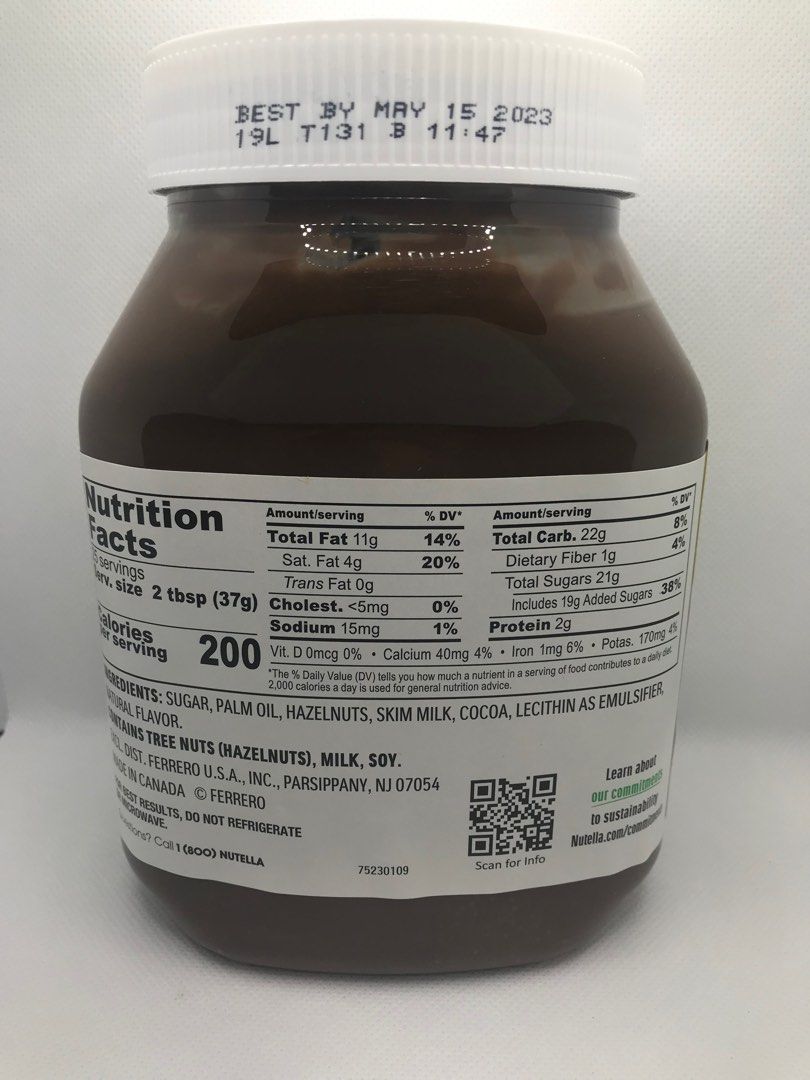 Nutella by Ferrero (950g), Food & Drinks, Other Food & Drinks on Carousell