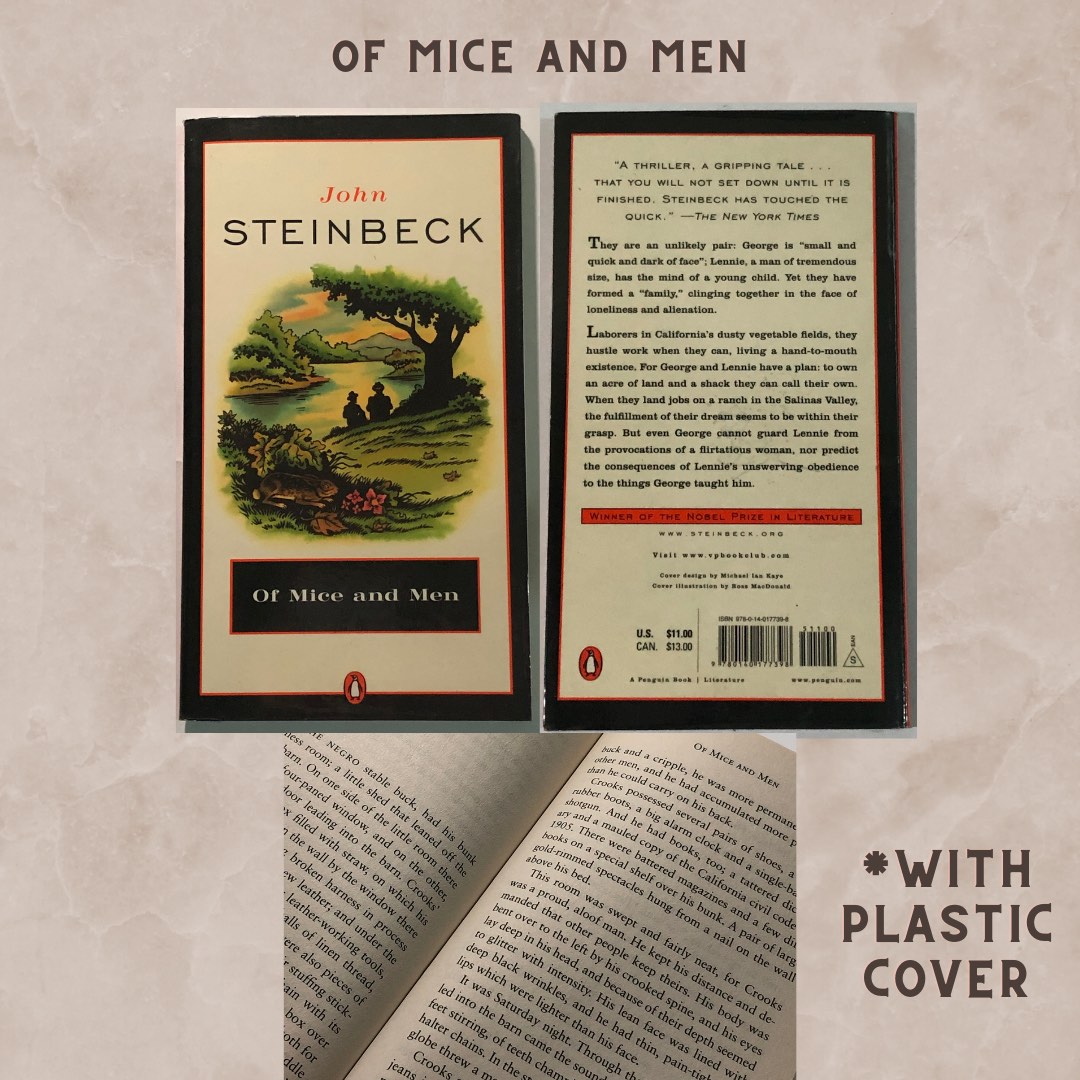 Of Mice and Men by John Steinbeck book, Hobbies & Toys, Books ...