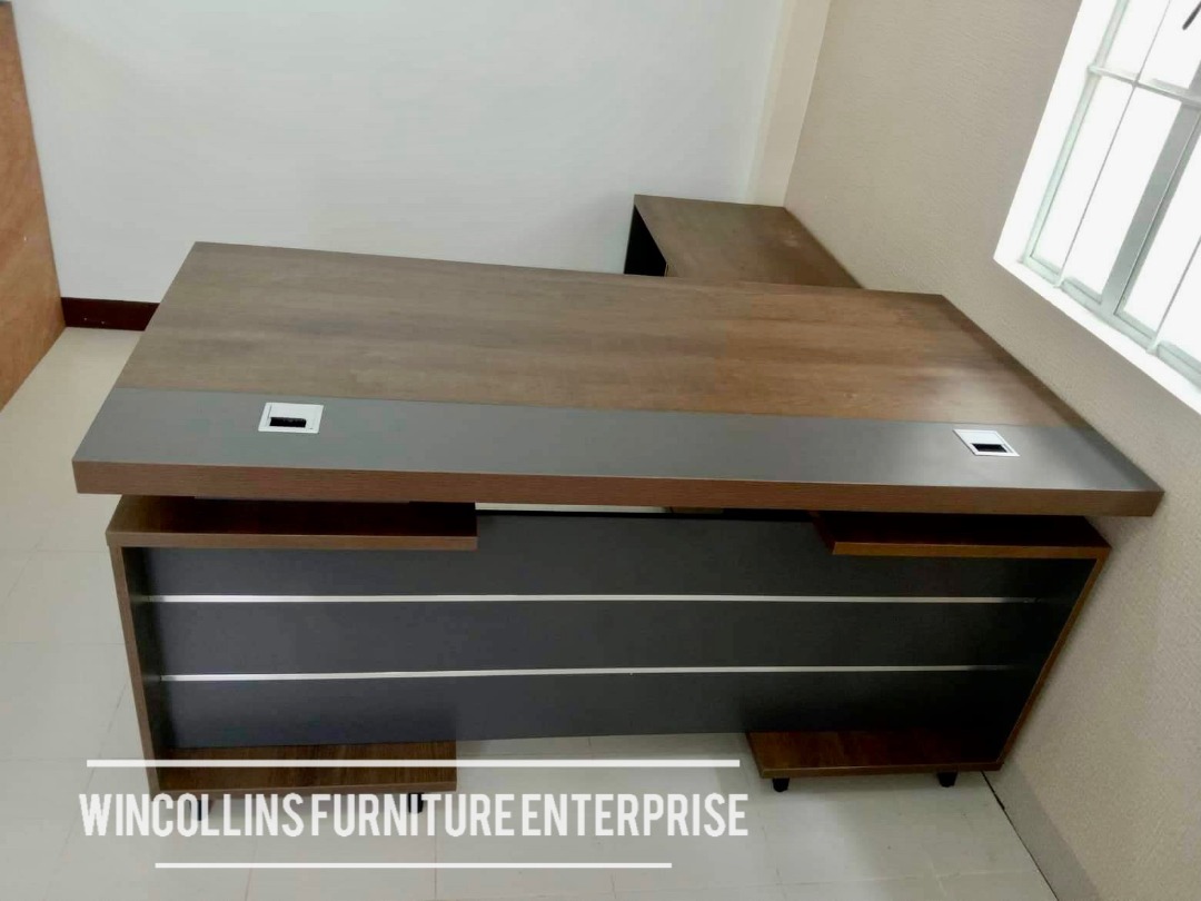 Office Executive L-Shape Tables Furniture, Furniture & Home Living ...