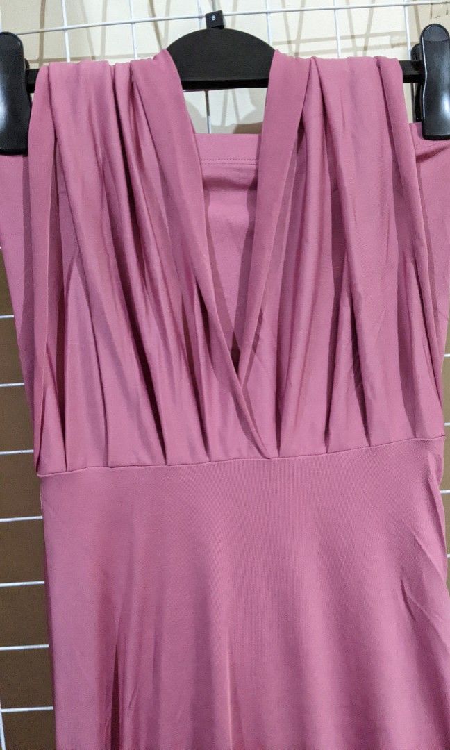 Old rose infinity dress, Women's Fashion, Dresses & Sets, Evening ...