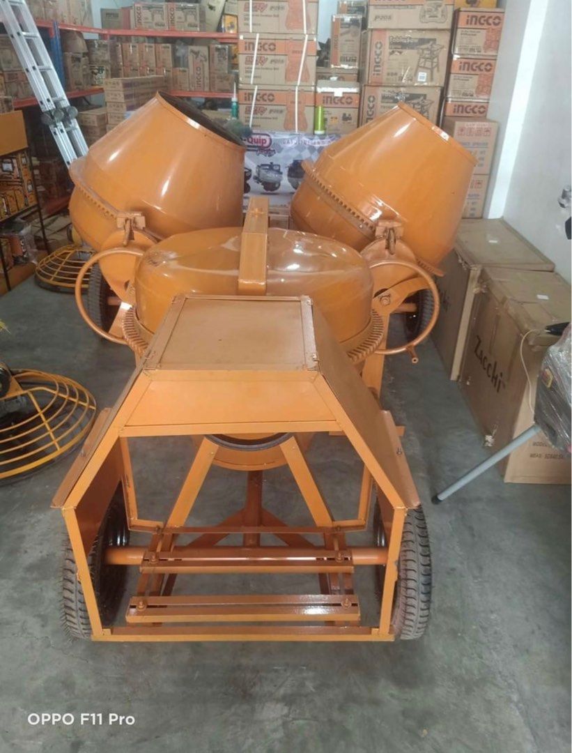 One Bagger Cement Mixer with Shinmax Gasoline Engine 7.5HP, Commercial ...