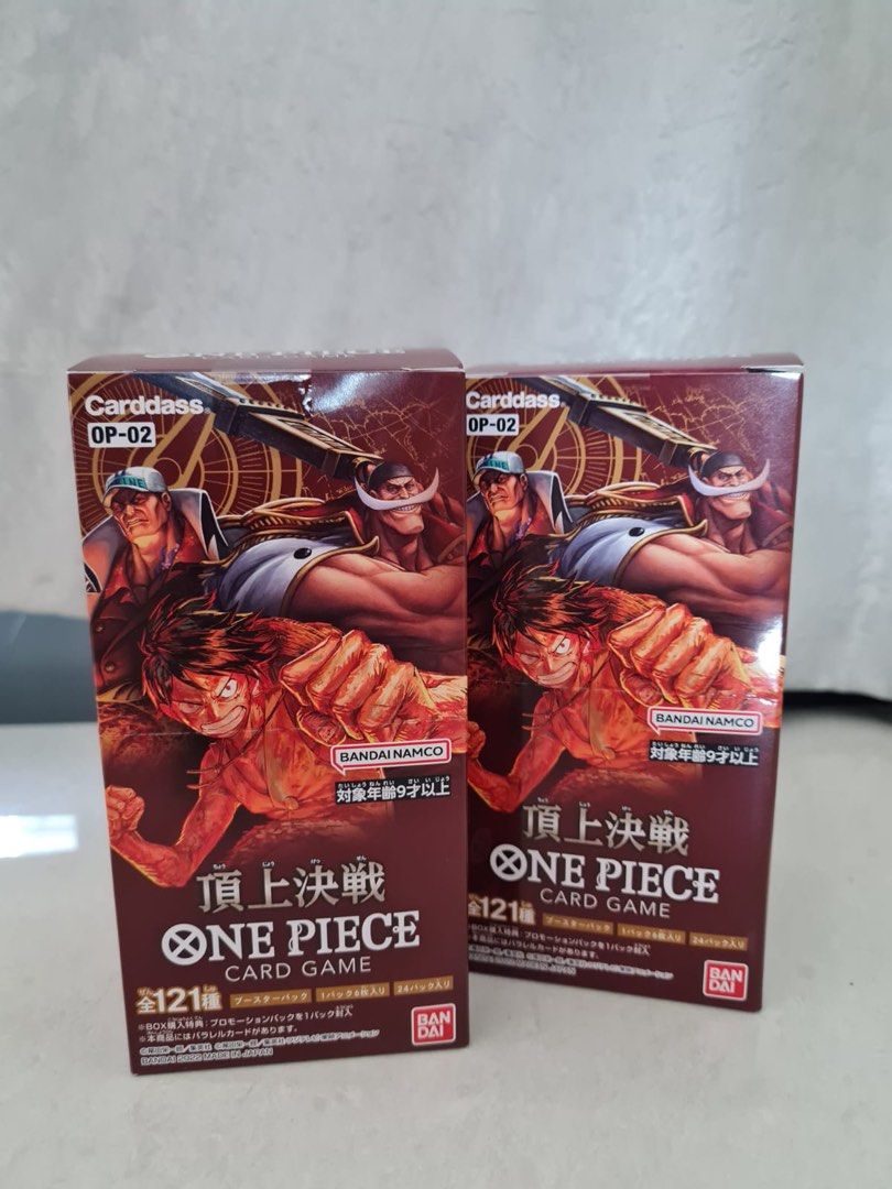 One Piece Card Game Op 02 Paramount War Booster Box Hobbies And Toys
