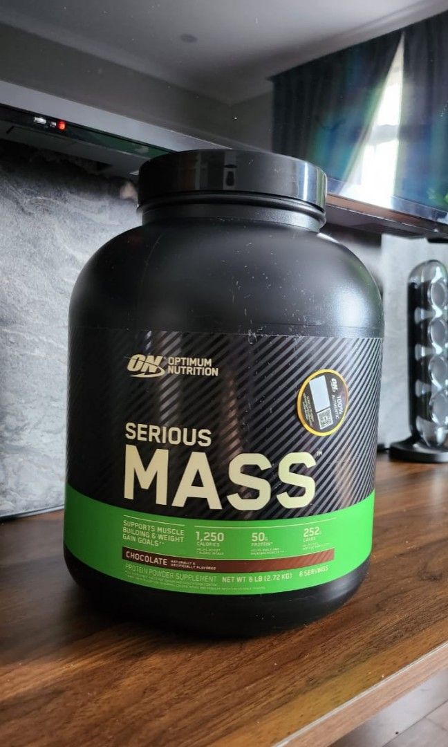 OPTIMUM NUTRITION Serious Mass 6lbs Protein - Mass Gainer, Muscle ...